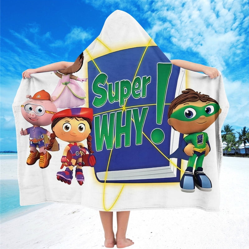 Super why Gifts Beach Towel for Women Girl Or Boys Birthday Inspired ...