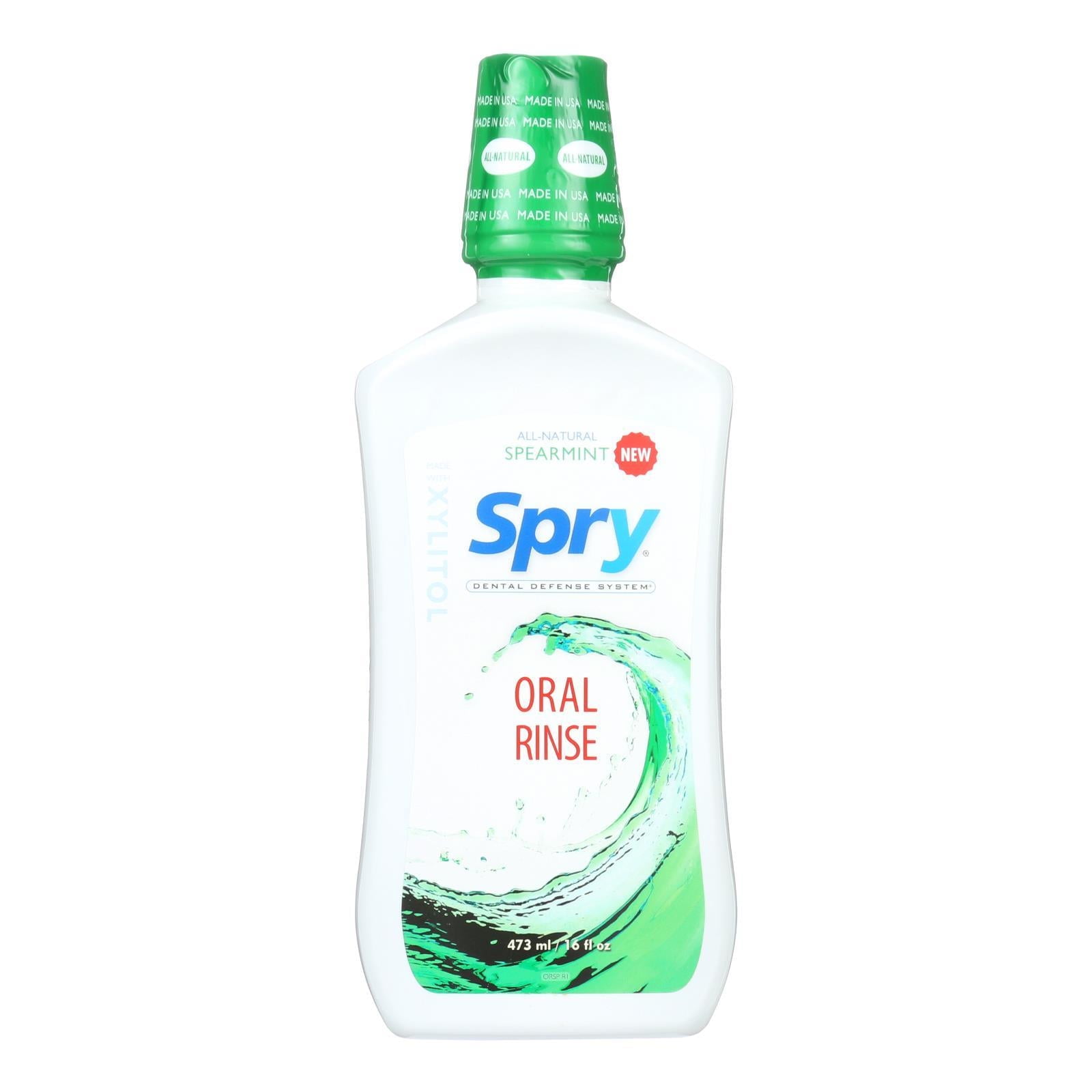Spry Xylitol Mouthwash, Natural Ingredients, Enamel Support Oral Rinse ...