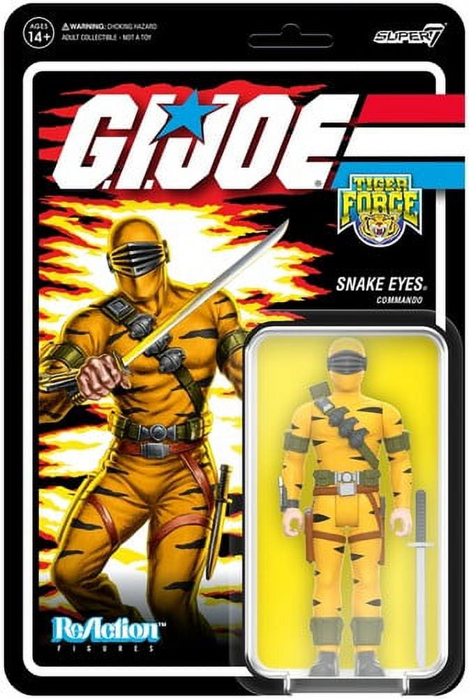 Super7 - G.I. Joe - ReAction Figures Wv 6 - Tiger Force Snake Eyes ...