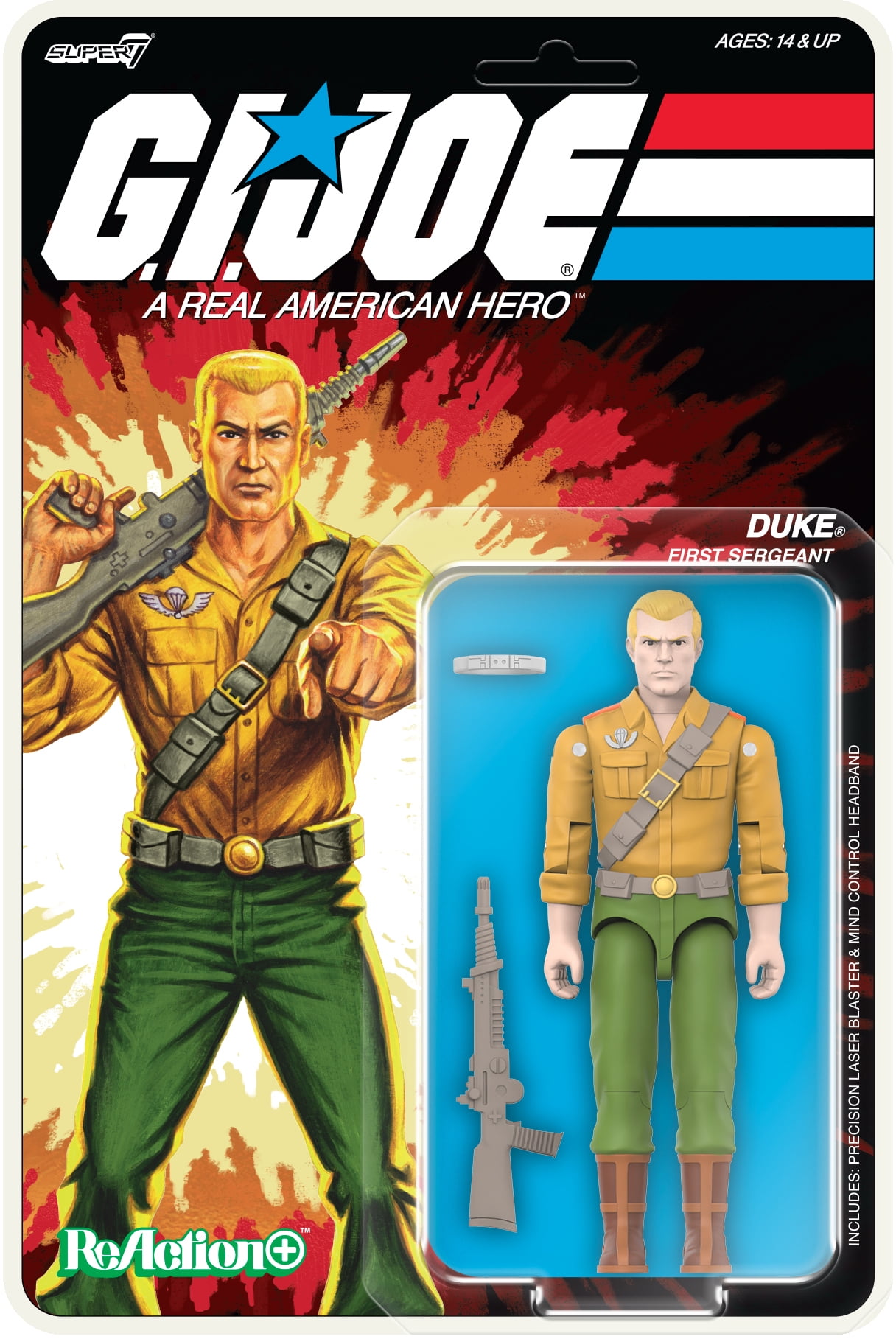 Super7 - G.I. Joe - ReAction+ Wv2 - Duke (Cartoon) - Walmart.com