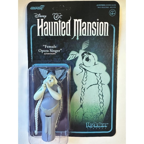 Super7 Haunted Mansion Female Opera Singer - 3.75 in Reaction Figure ...