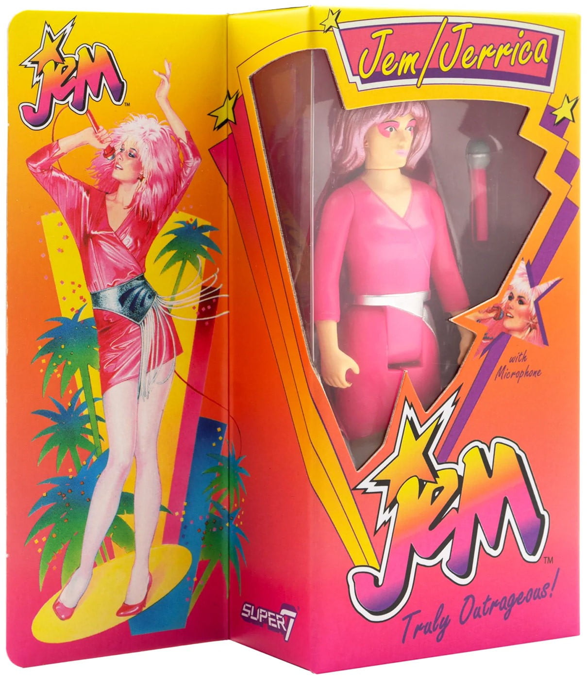 Super7 Jem and The Holograms Reaction W2 - Jem (Neon) [Retro Box ...