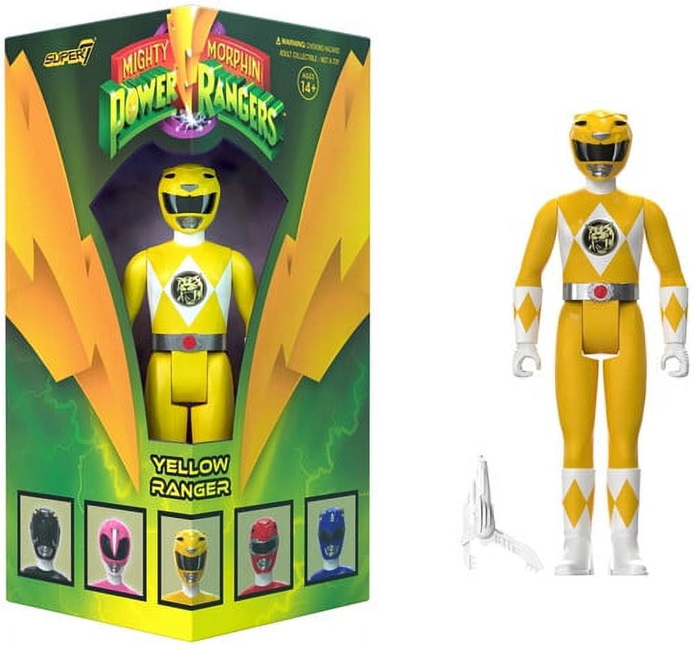 Super7 - Mighty Morphin Power Rangers - Reaction Sdcc 2023 - Yellow ...