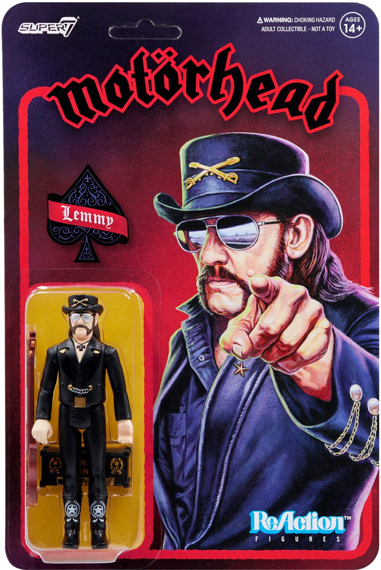 Super7 - Motorhead - ReAction Figures - Lemmy (Modern Cowboy) - Walmart.com