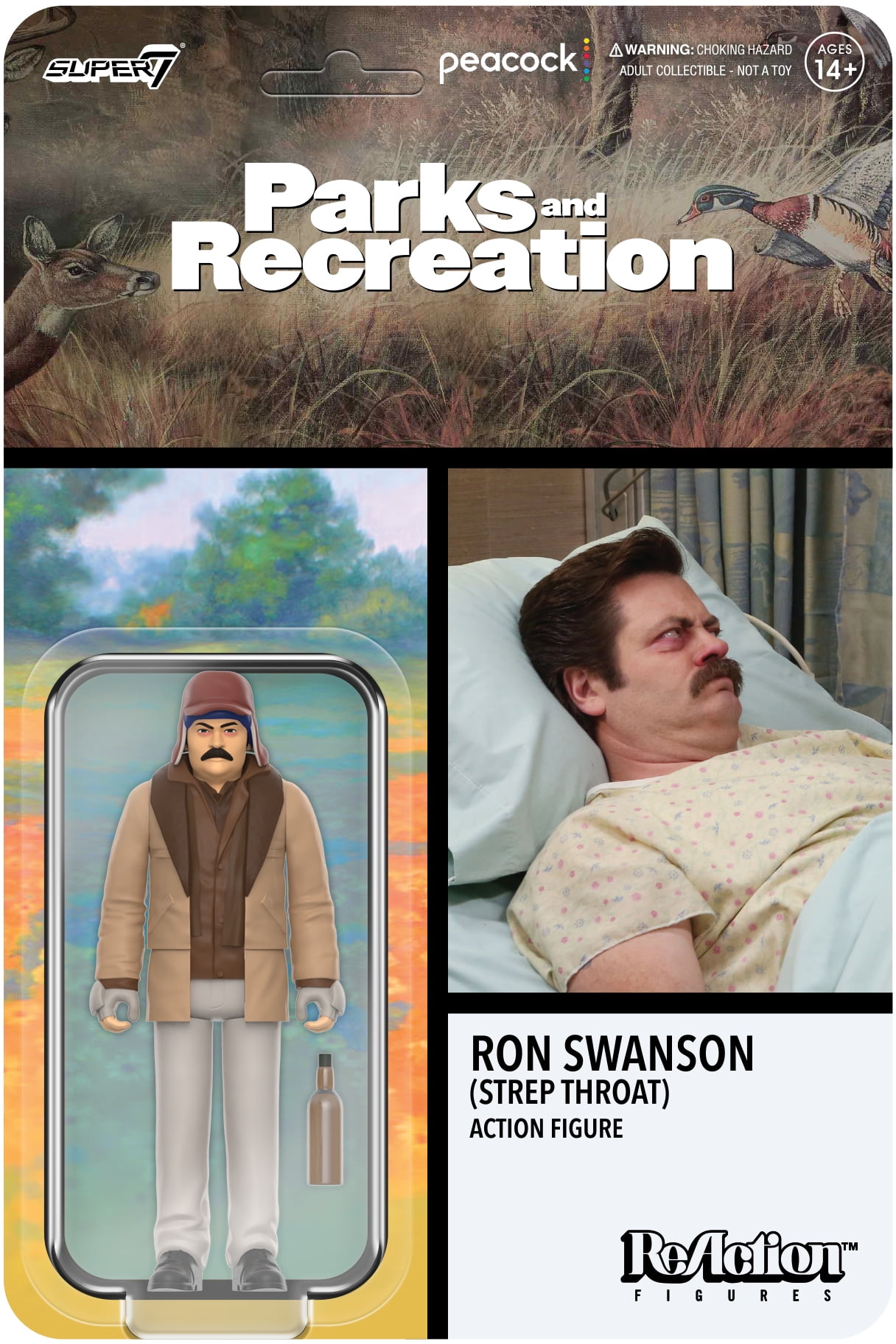 Super7 - Parks And Recreation - ReAction Wv4 - Ron Swanson (Strep ...