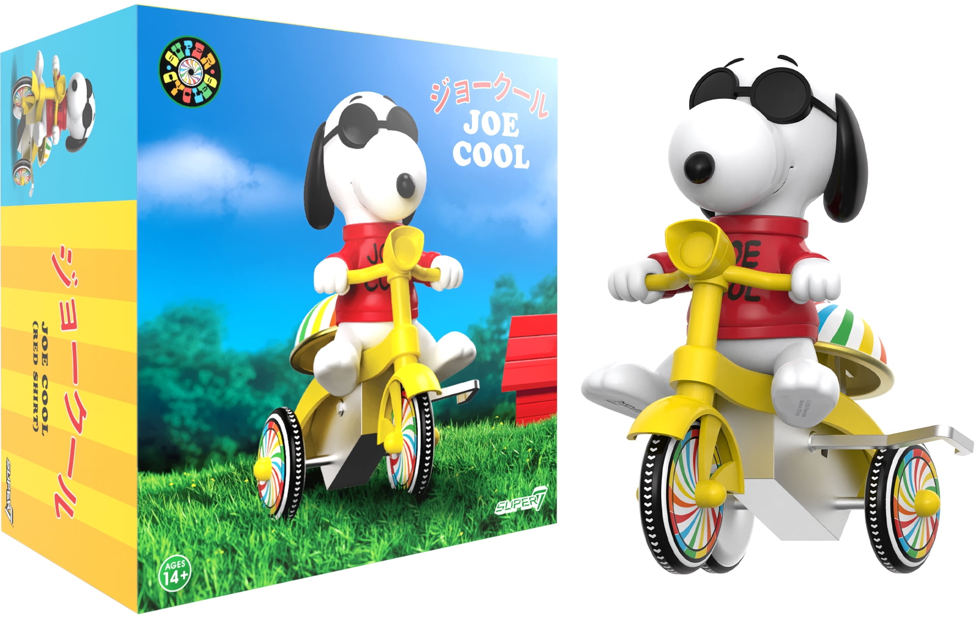 Super7 - Peanuts - Super Cycles - Joe Cool (Red with Yellow Trike ...