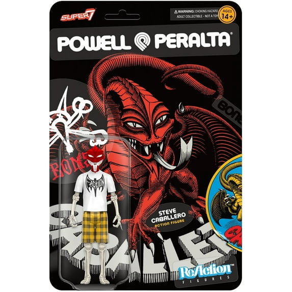 Super7 - Powell-Peralta - Reaction Figure Wave 2 - Steve Caballero Dragon - Walmart.com