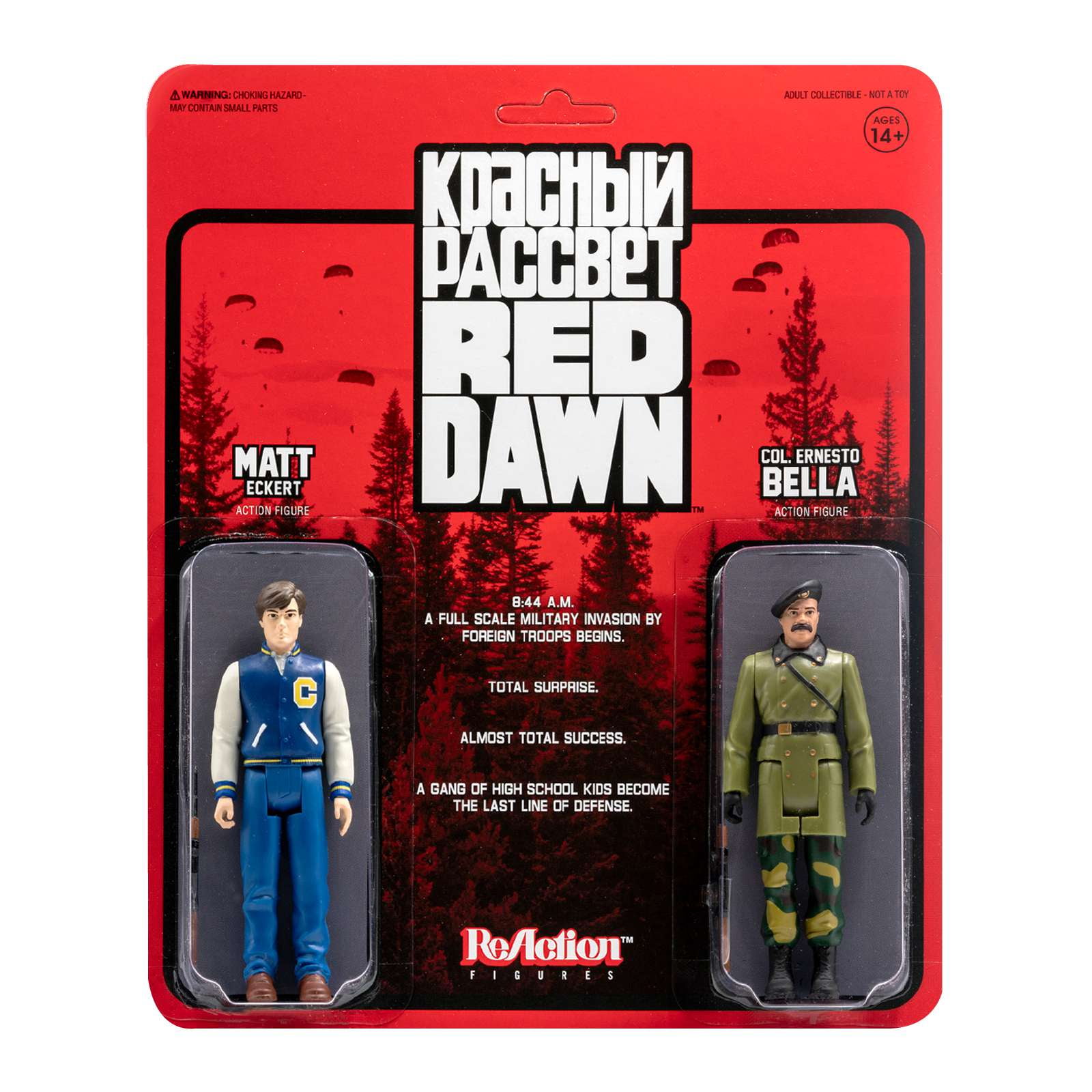 Super7 Red Dawn Matt and Bella 2 Pack ReAction Figures 3.75 inch ...