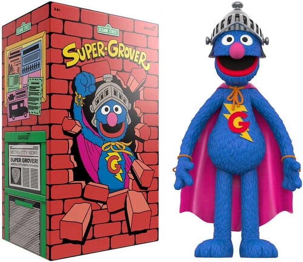 Super7 - Sesame Street - Supersize Vinyl Figure - Super Grover, Super7, Gifts - Walmart.com