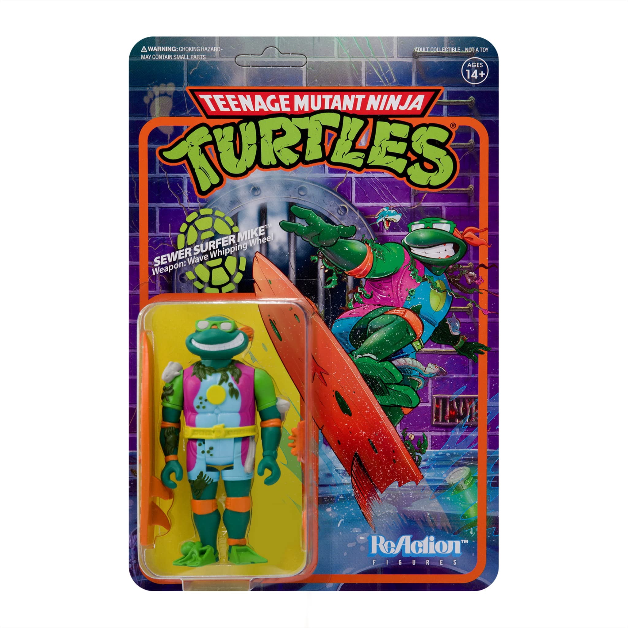 Super7 Teenage Mutant Ninja Turtles Sewer Surfer KMC2Michelangelo - 3. ...
