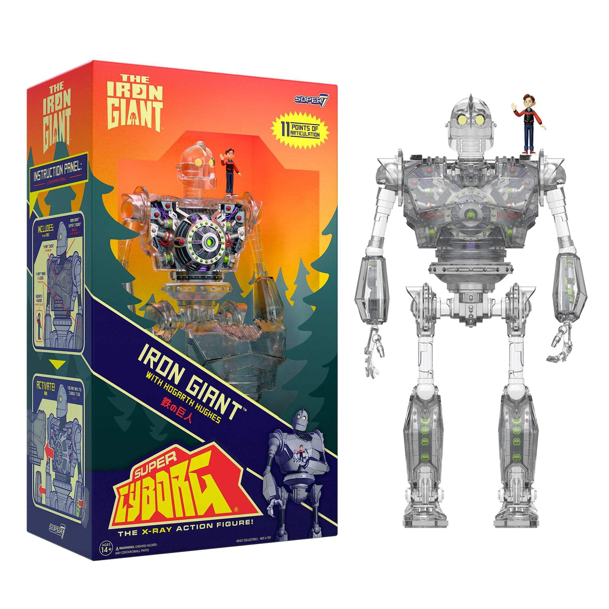 Super7 The Iron Giant Super Cyborg - The Iron Giant (Clear) - Walmart.com