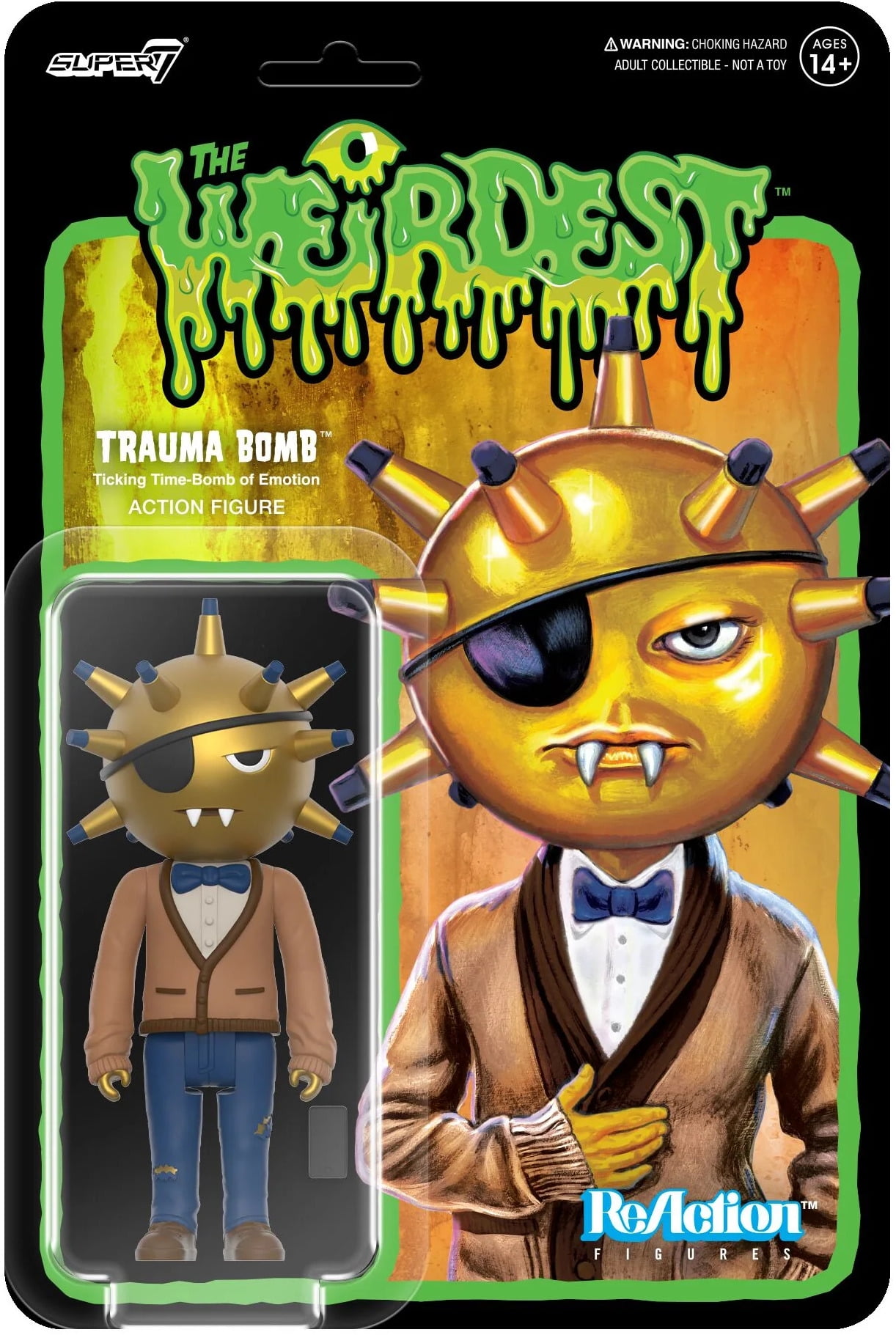 Super7 - The Weirdest - ReAction Figures Wv6 - Trauma Bomb (Infernal ...