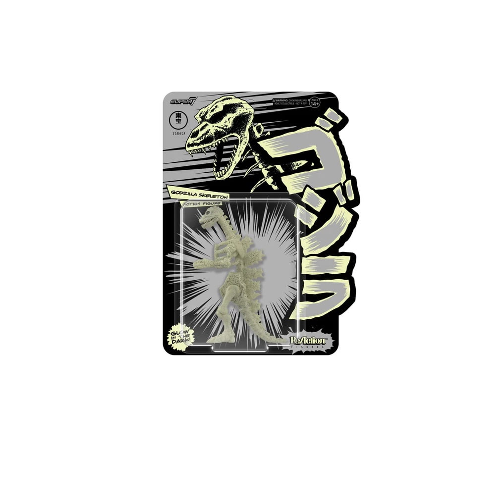 Super7 - Toho - ReAction Figures - Godzilla Skeleton (Glow) - Walmart.com