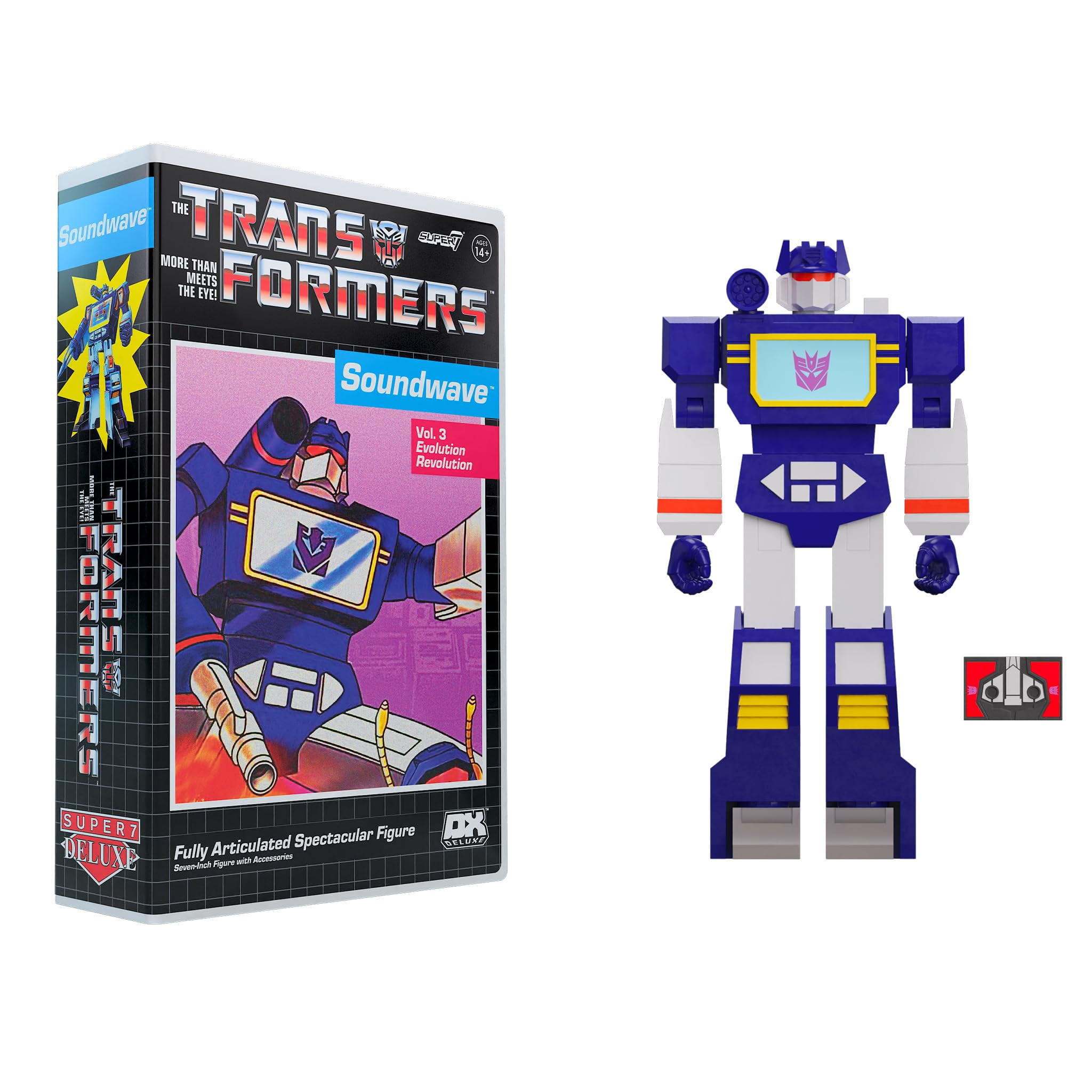 Super7 Transformers Deluxe Wave 01 (VHS) - Soundwave (VHS) Action ...