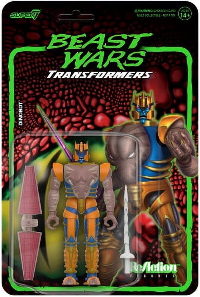 SUPER7 Dinobot Articulated Beast Wars Transformers Action Figure with ...