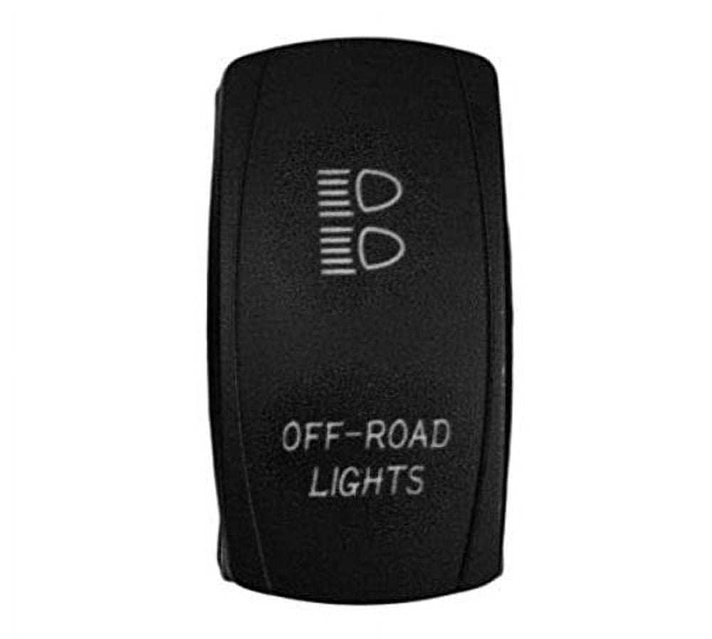 SuperATV 12V/20A Momentary Off|Road Rocker Switch for Off|Road Lights ...