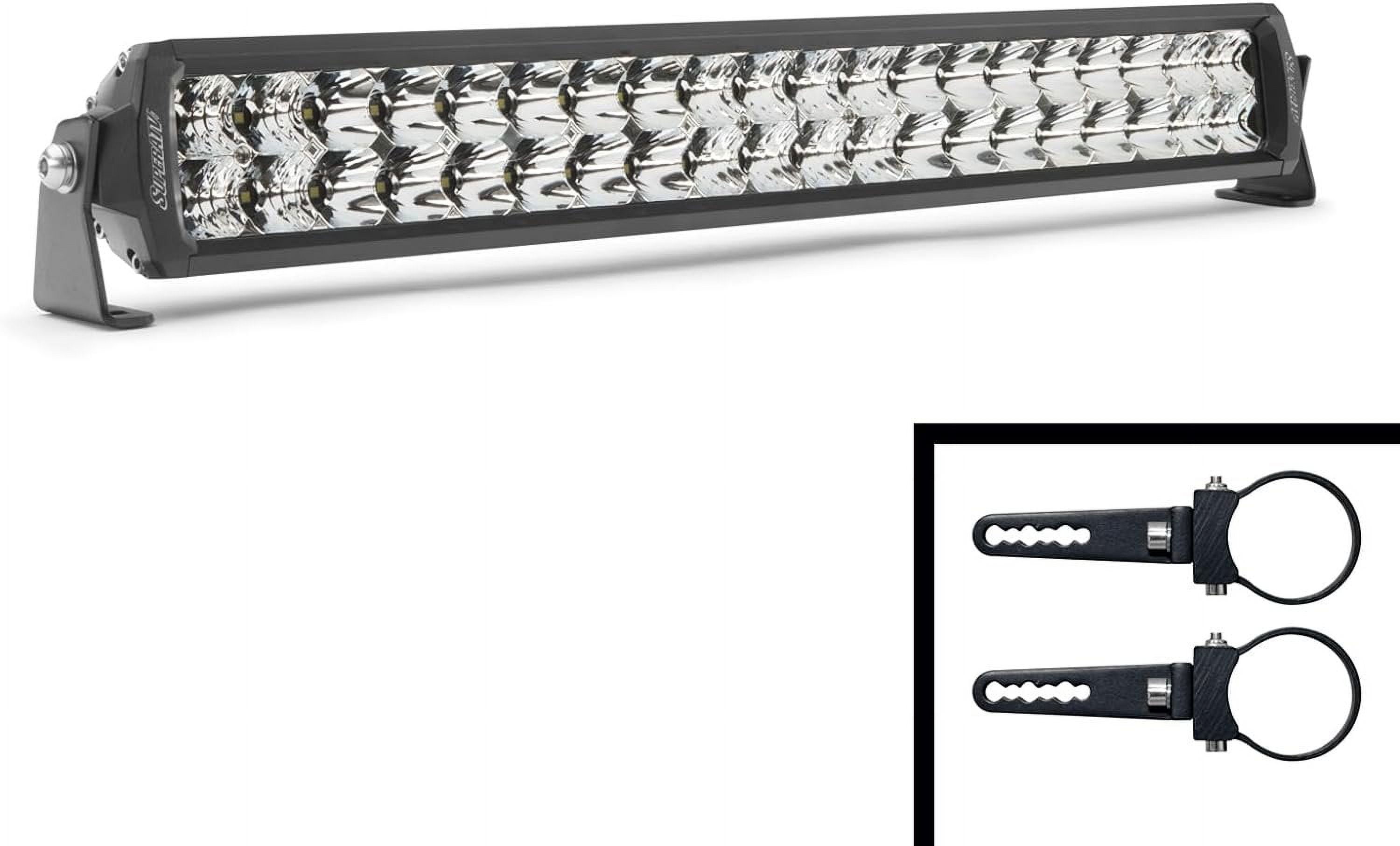SuperATV 20" Straight Double-Row Light Bar Includes 1.75 inch Cage ...