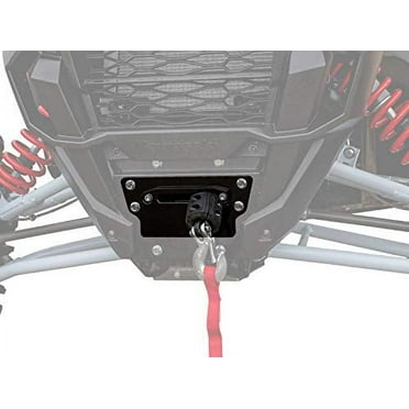 SuperATV 4500 lb Black Ops Winch with Heavy Duty Winch Mounting Plate ...