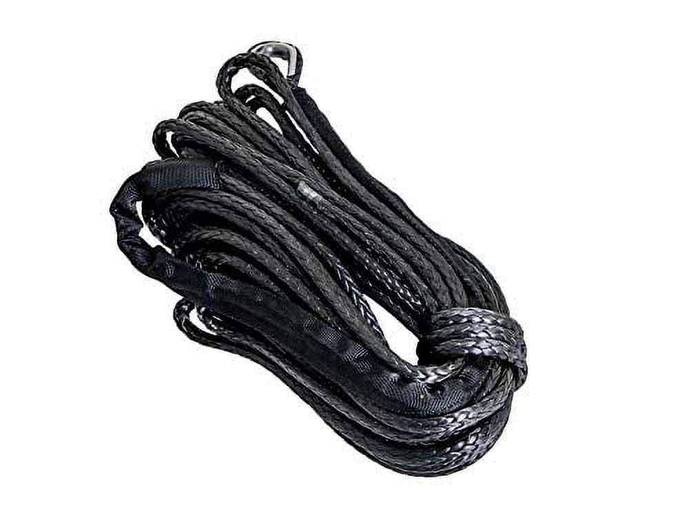 SuperATV WN-RP-6K Black Synthetic 50 ft Rope ATV Accessories - Walmart.com