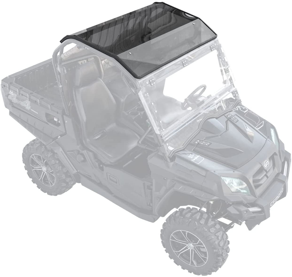 SuperATV Dark Tinted Roof for 2014+ CFMOTO UForce 800/500 Made of 1/4 ...