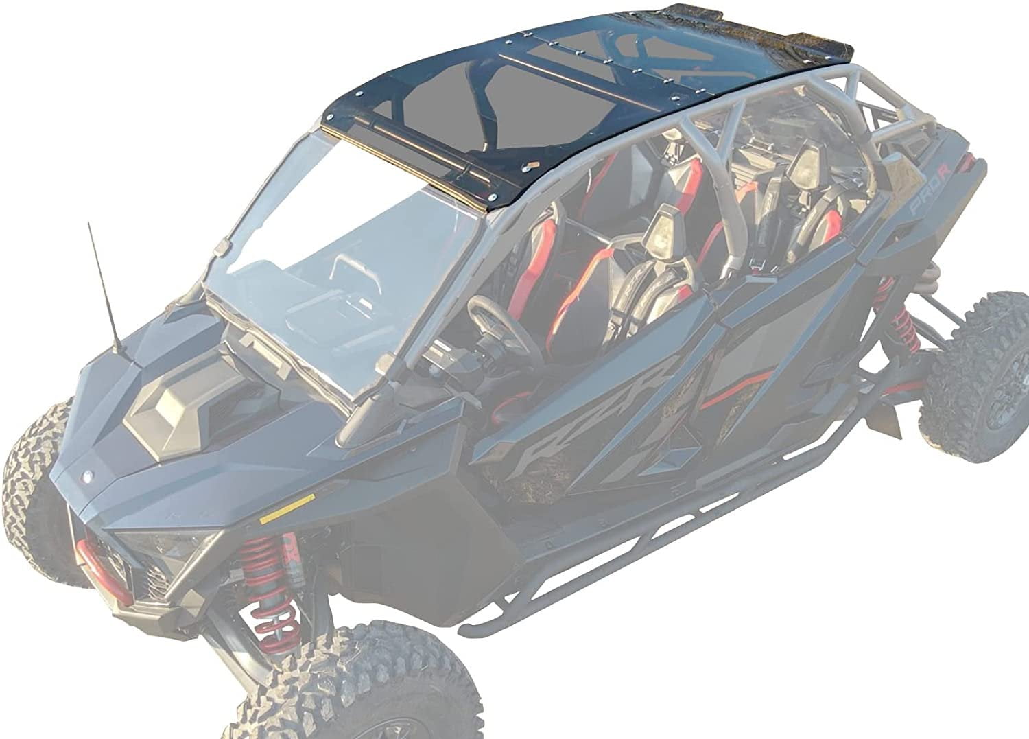 SuperATV Dark Tinted Roof for 2022+ Polaris RZR Pro R 4 Full Visibility ...