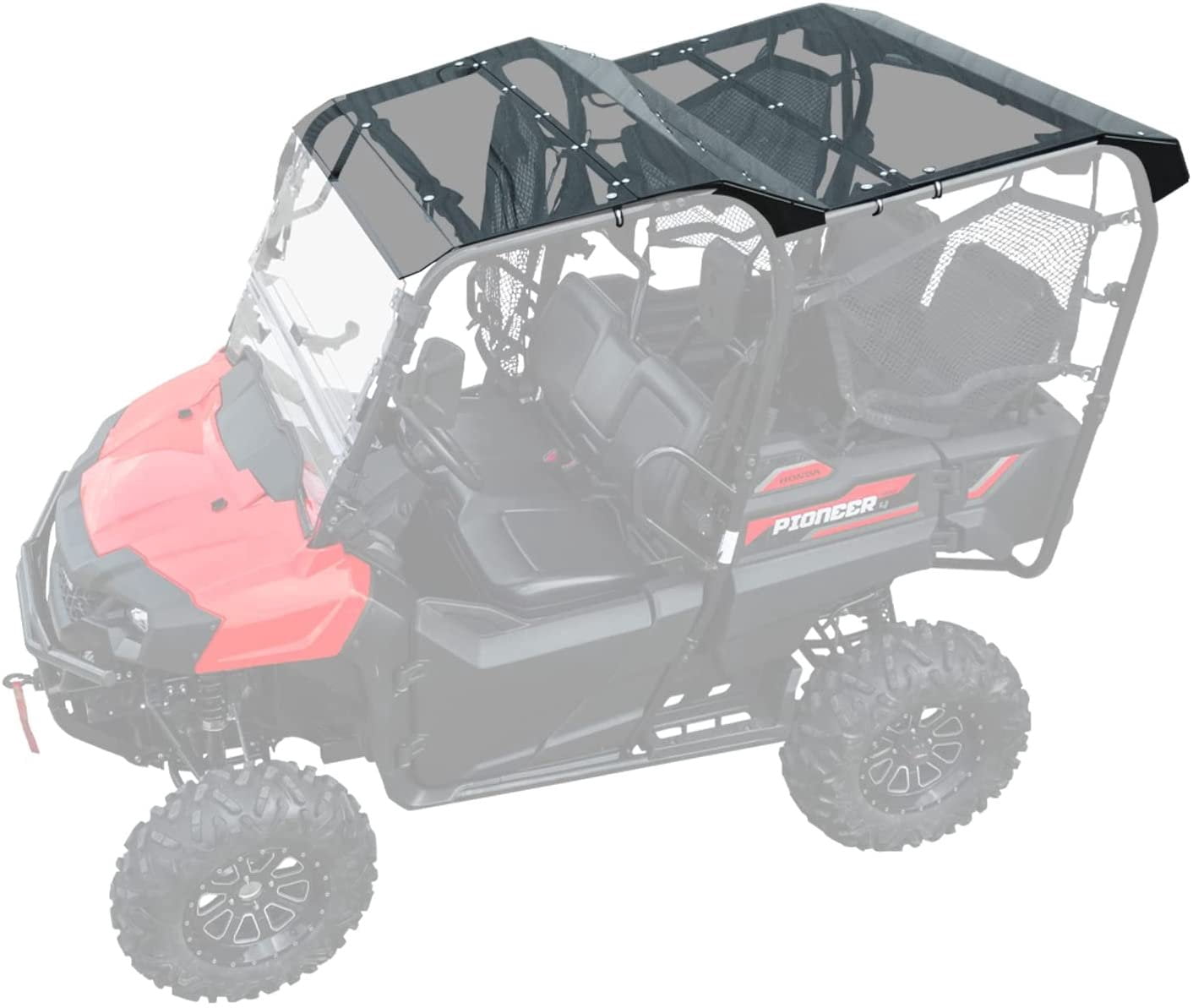 SuperATV Dark Tinted ATV Roof Cover for 2014+ Honda Pioneer 700-4 | 1/4 ...