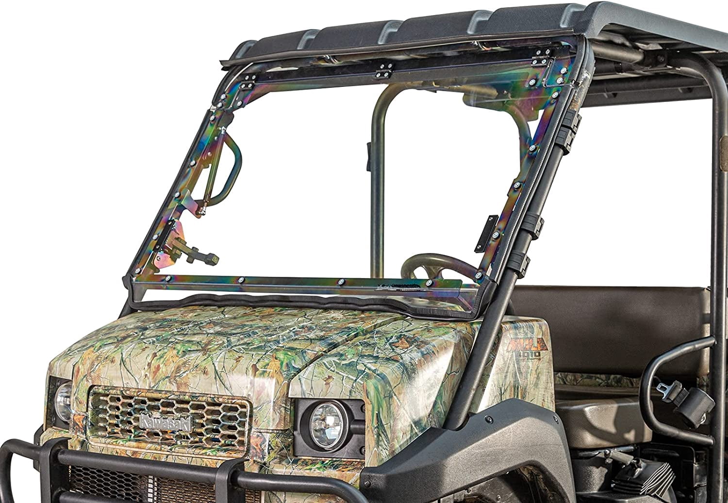 SuperATV Flip Vent Full UTV Windshield for 2009|2015 Kawasaki Mule 4000 ...