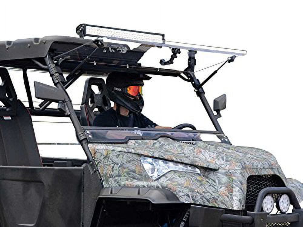 SuperATV HD Scratch Resistant Flip UTV Windshield for 2015|2017 ODES ...