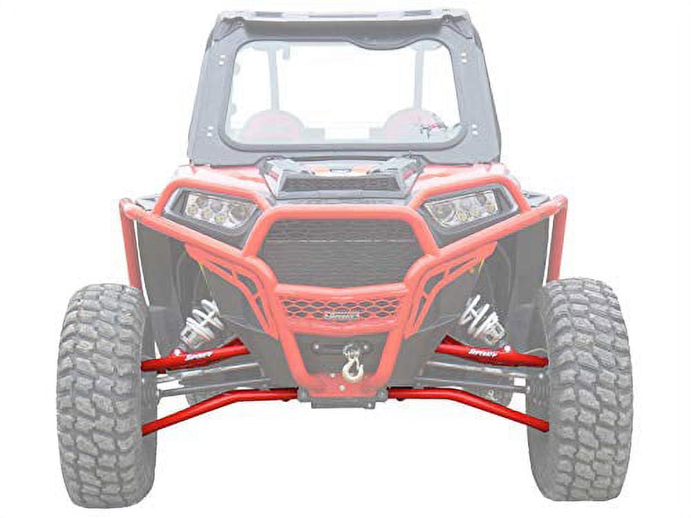 SuperATV Heavy Duty Arched Front A Arms for Polaris RZR XP Turbo/XP 4 ...