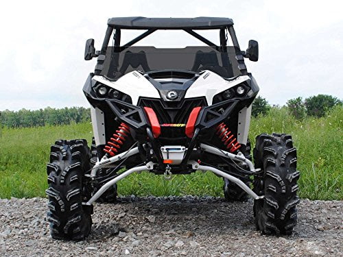 SuperATV Heavy-Duty Half Windshield for Can-Am Maverick (See Fitment ...