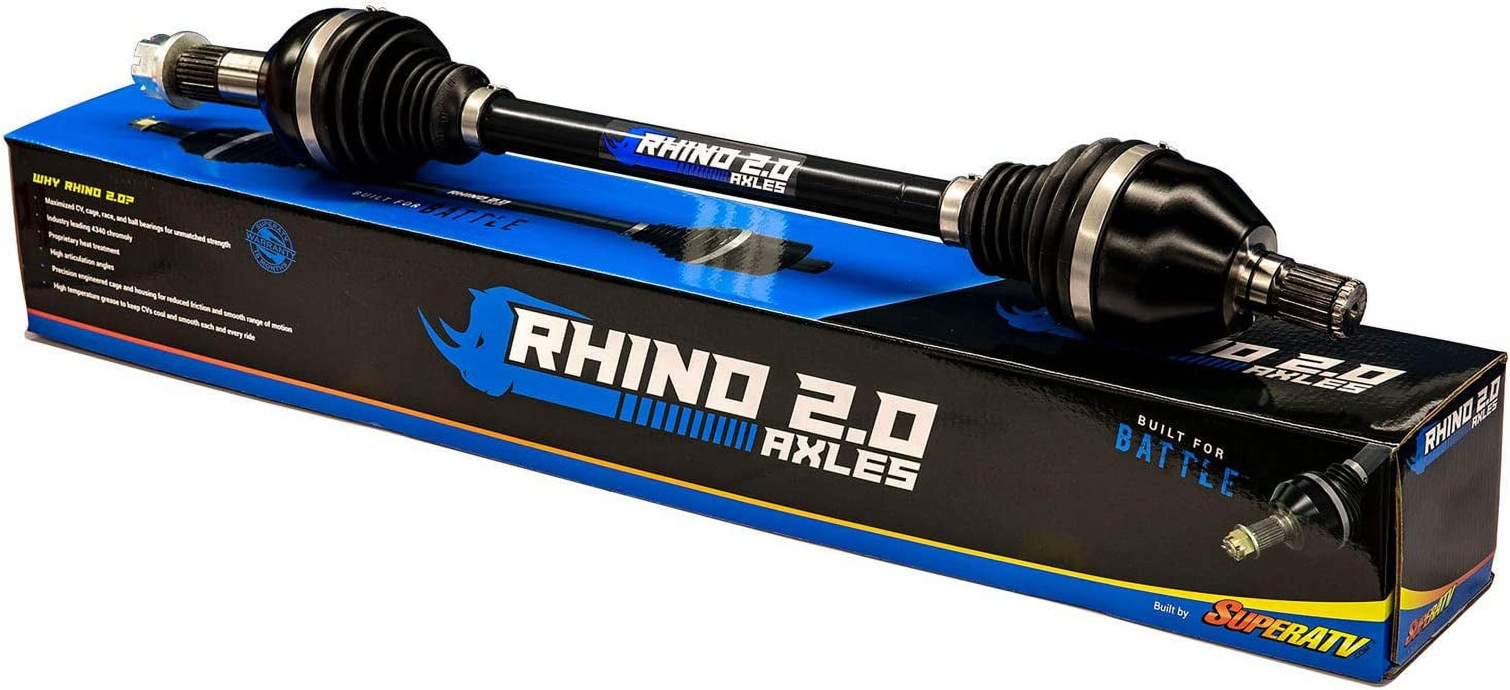 SuperATV Heavy Duty Rhino 2.0 Front Axle Compatible with Can-Am ...