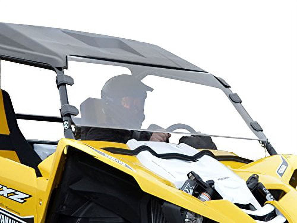 SuperATV Heavy Duty Scratch Resistant Full UTV Windshield Compatible ...