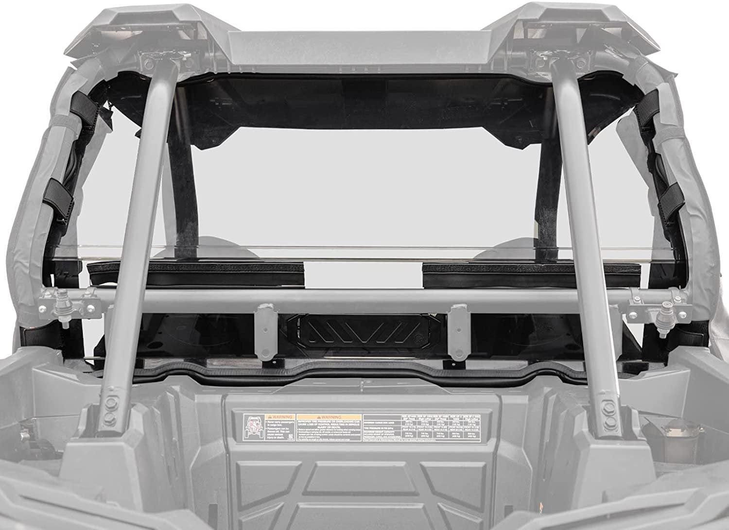 SuperATV Light Tinted Rear Windshield with Vent for Polaris RZR XP 1000 ...