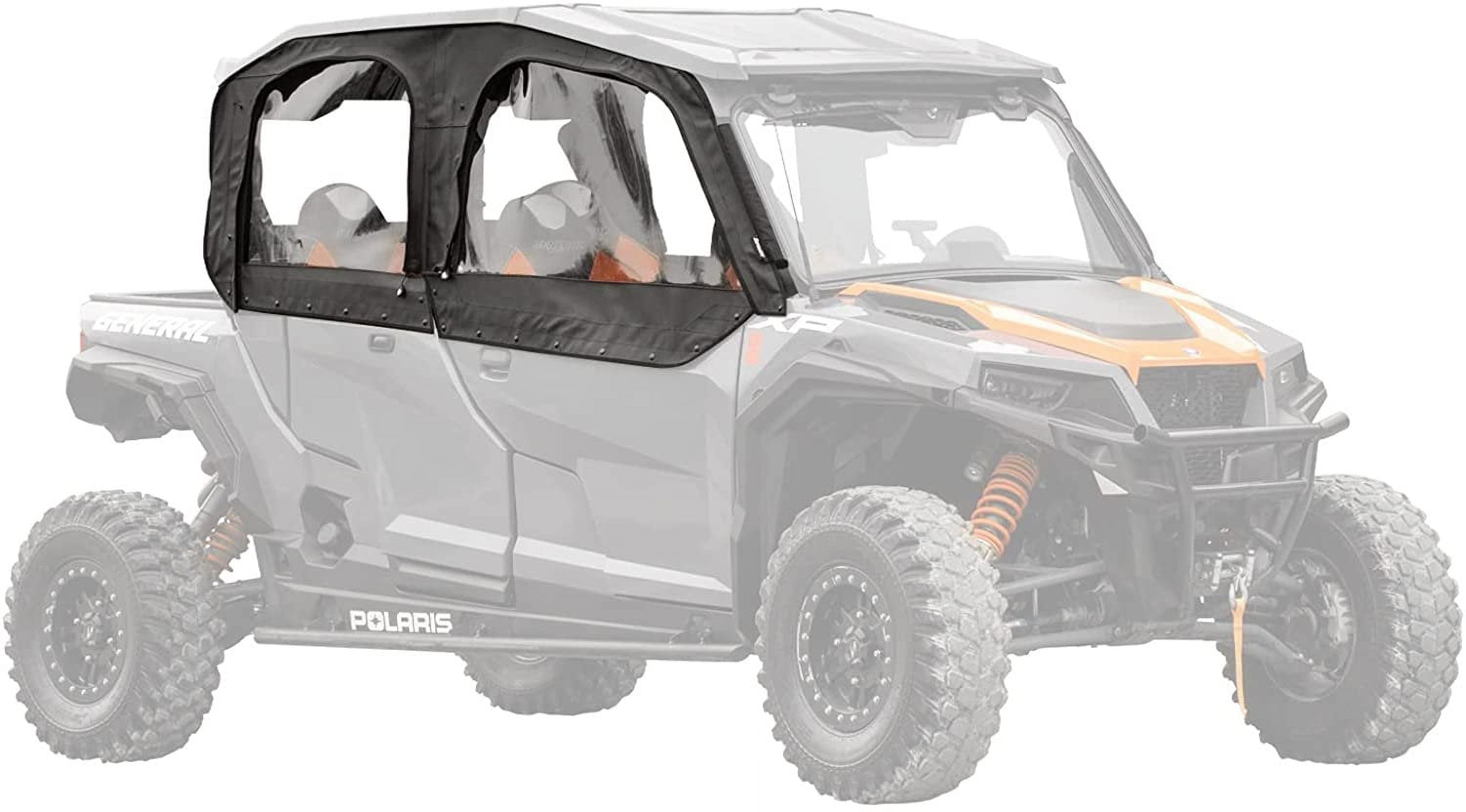 SuperATV Primal Soft Cab Enclosure Upper Doors for 2017+ Polaris ...