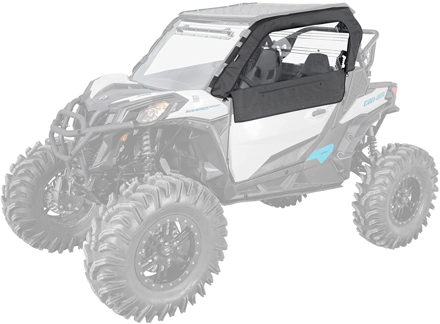 SuperATV Primal Soft Cab Enclosure Upper Doors for 2019+ Can-Am ...