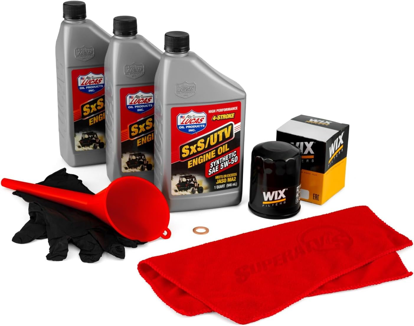 SuperATV Up & Running Polaris RZR Oil Change Kit with Premium Lucas Oil ...