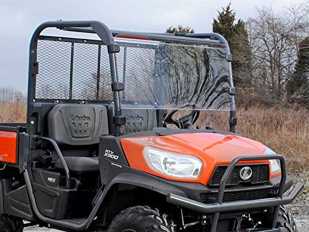 SuperATV Scratch Resistant Full UTV Windshield for 2014+ Kubota Diesel ...
