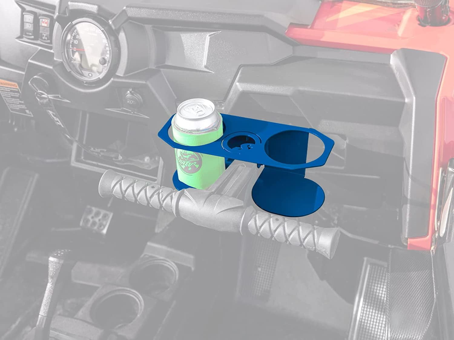 SuperATV Voodoo Blue Grab Bar Cup Holder for Polaris RZR 570/800 / 900 ...