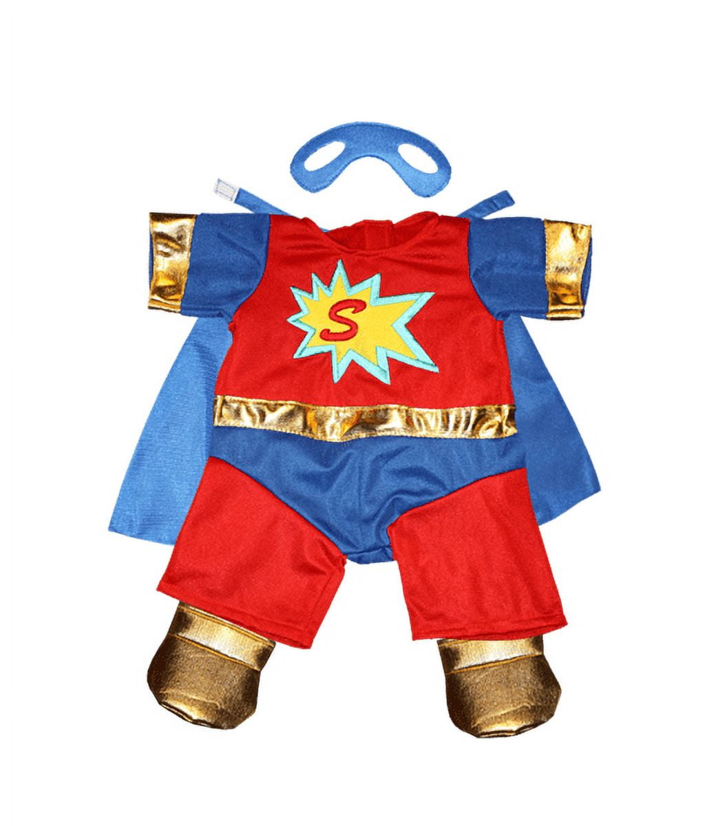 SuperBear Outfit with Mask 14"-18" Plush Toy Costume, Dress-Up Play for ...