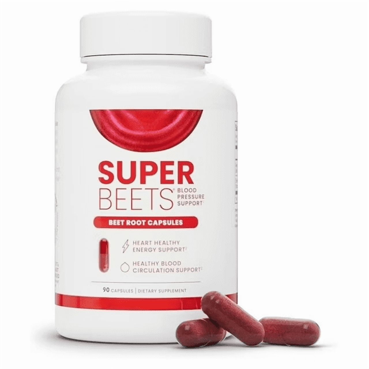 SuperBeets Beet Root Caps, 1000mg Fast-Acting, 90 Count - Walmart.com