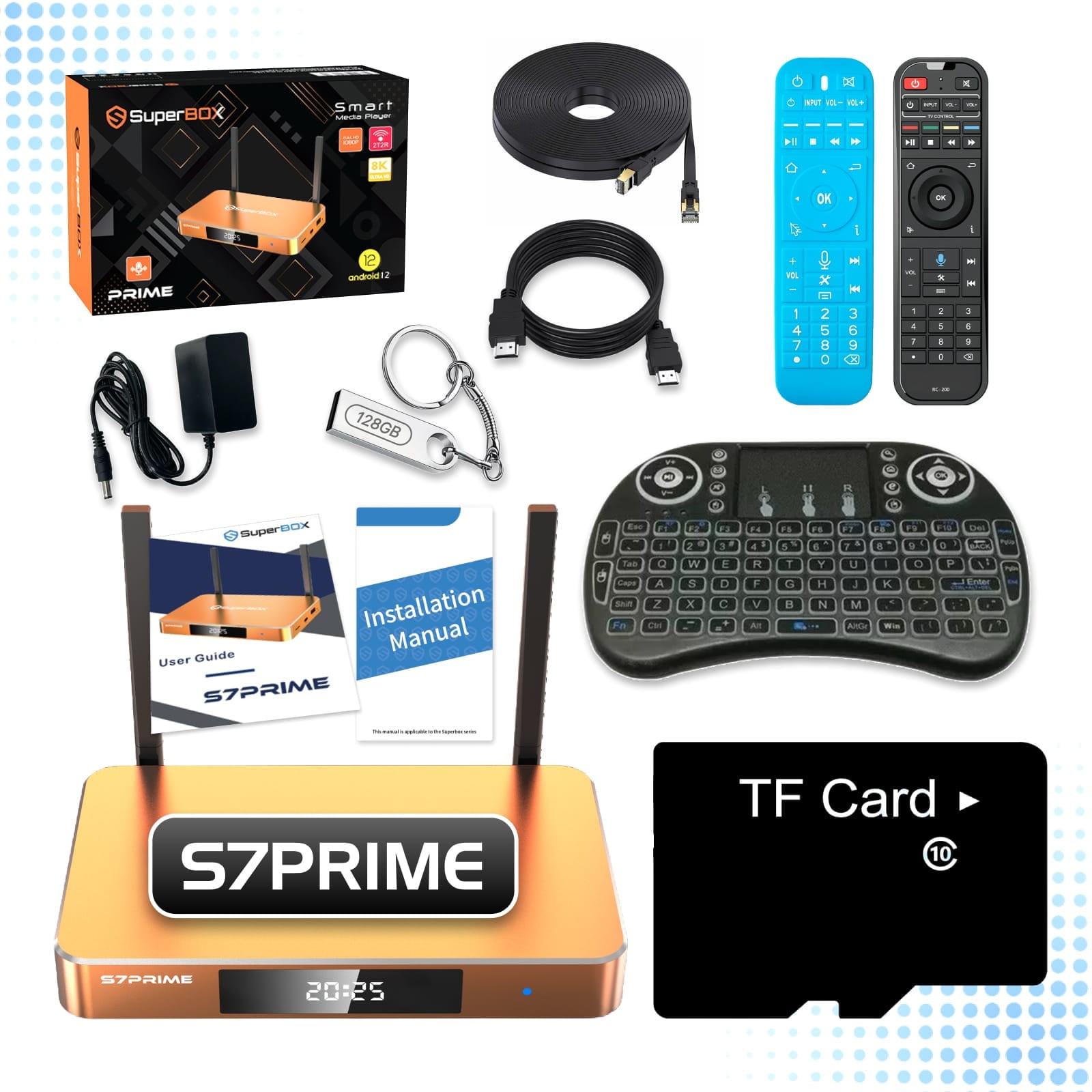 Super TV Box 2025 S7PRIME New color scheme,8-Piece Set of Alternate ...