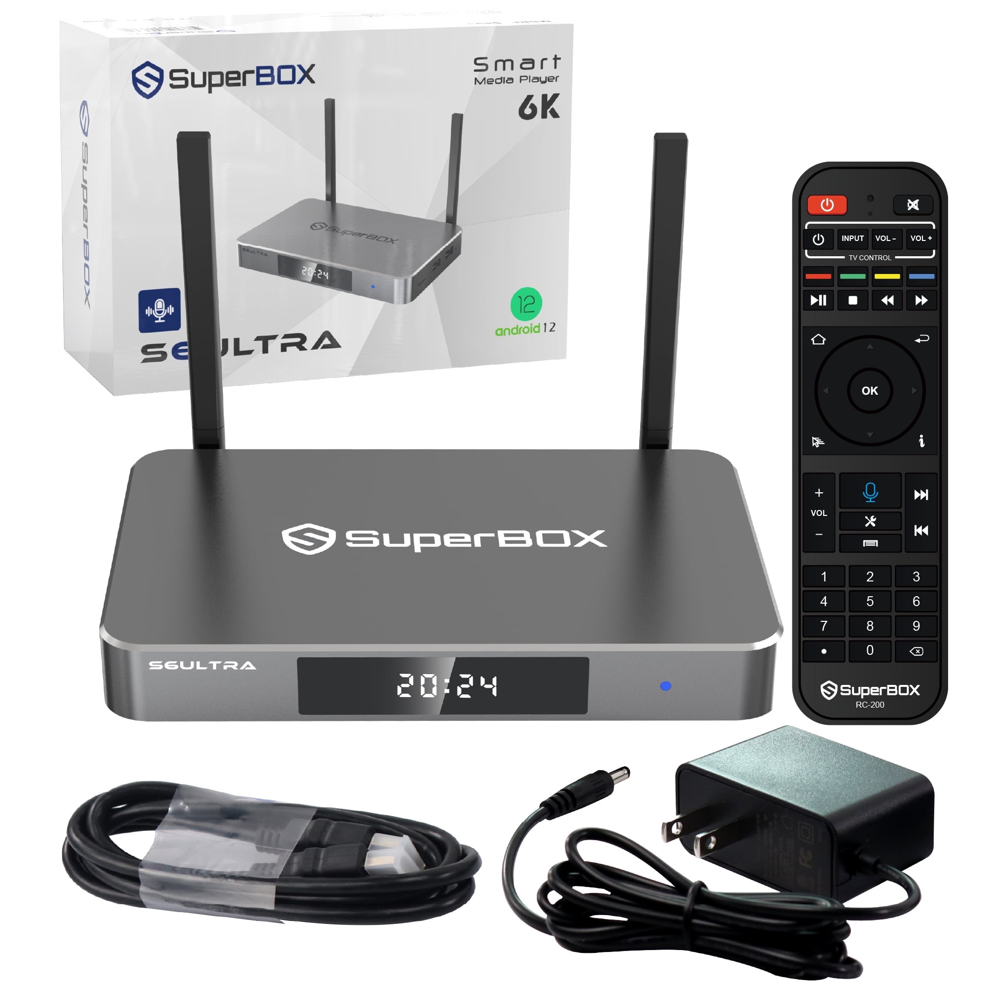 SuperBox S6 Elite Ultra for TV 2025 Fully Loaded, Wireless Voice Remote ...
