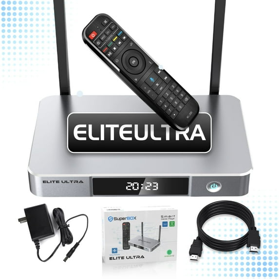 SuperBox EliteUltra Android TV Device with Voice Remote, Fast Setup ...