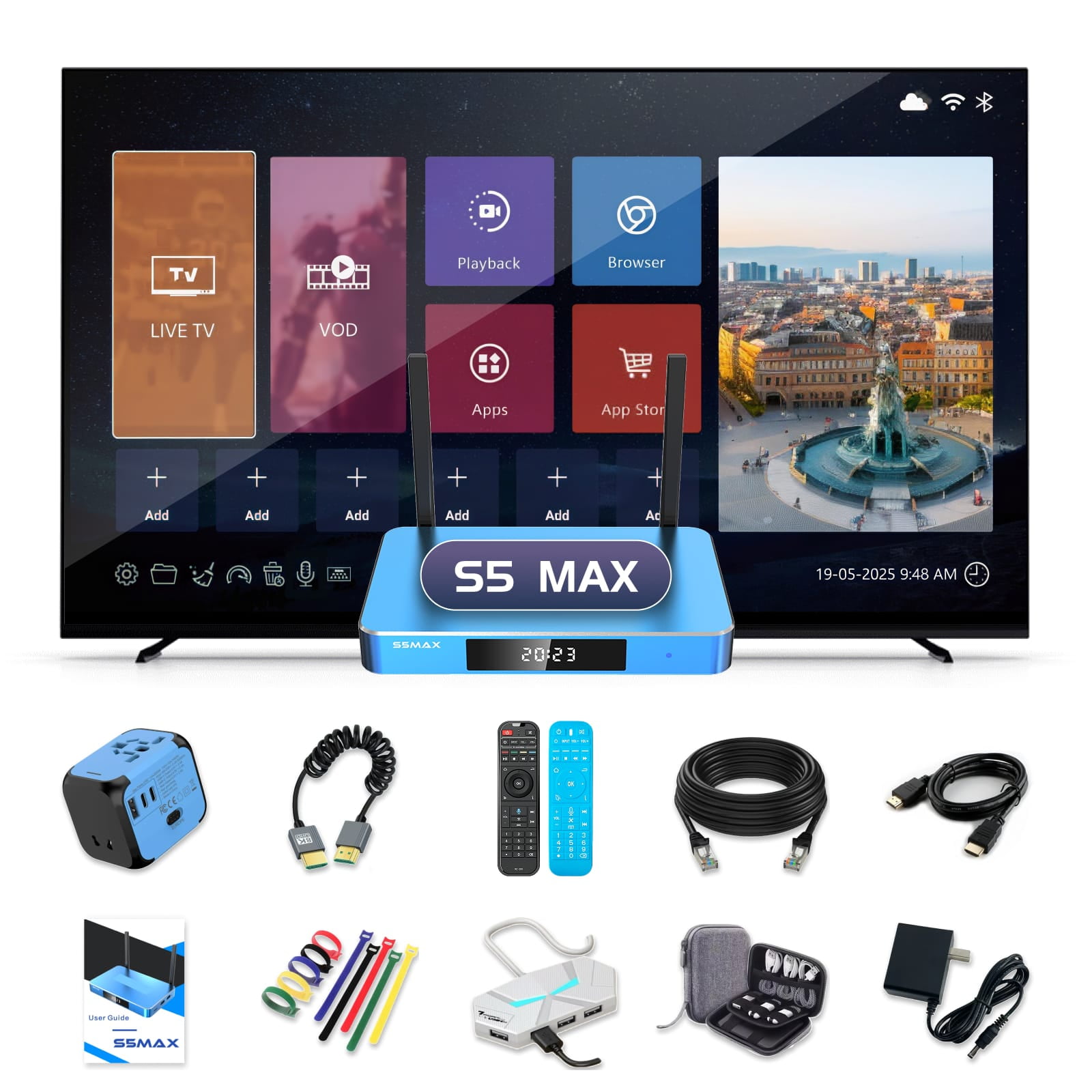 SuperBox S5 Max 2025 with Voice Remote – Smart TV Box, 4GB RAM+64GB ROM ...