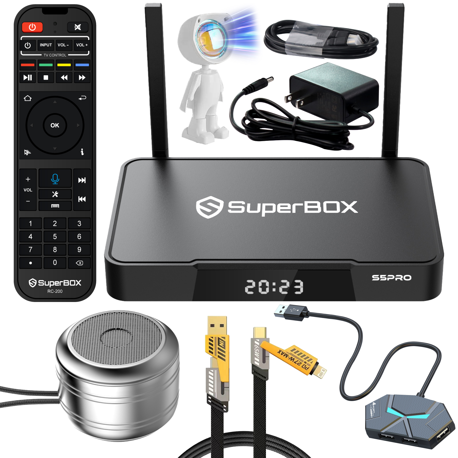 SuperBox S5 PRO Fully Loaded,4GB RAM+32GB Storage,Built-in Voice ...