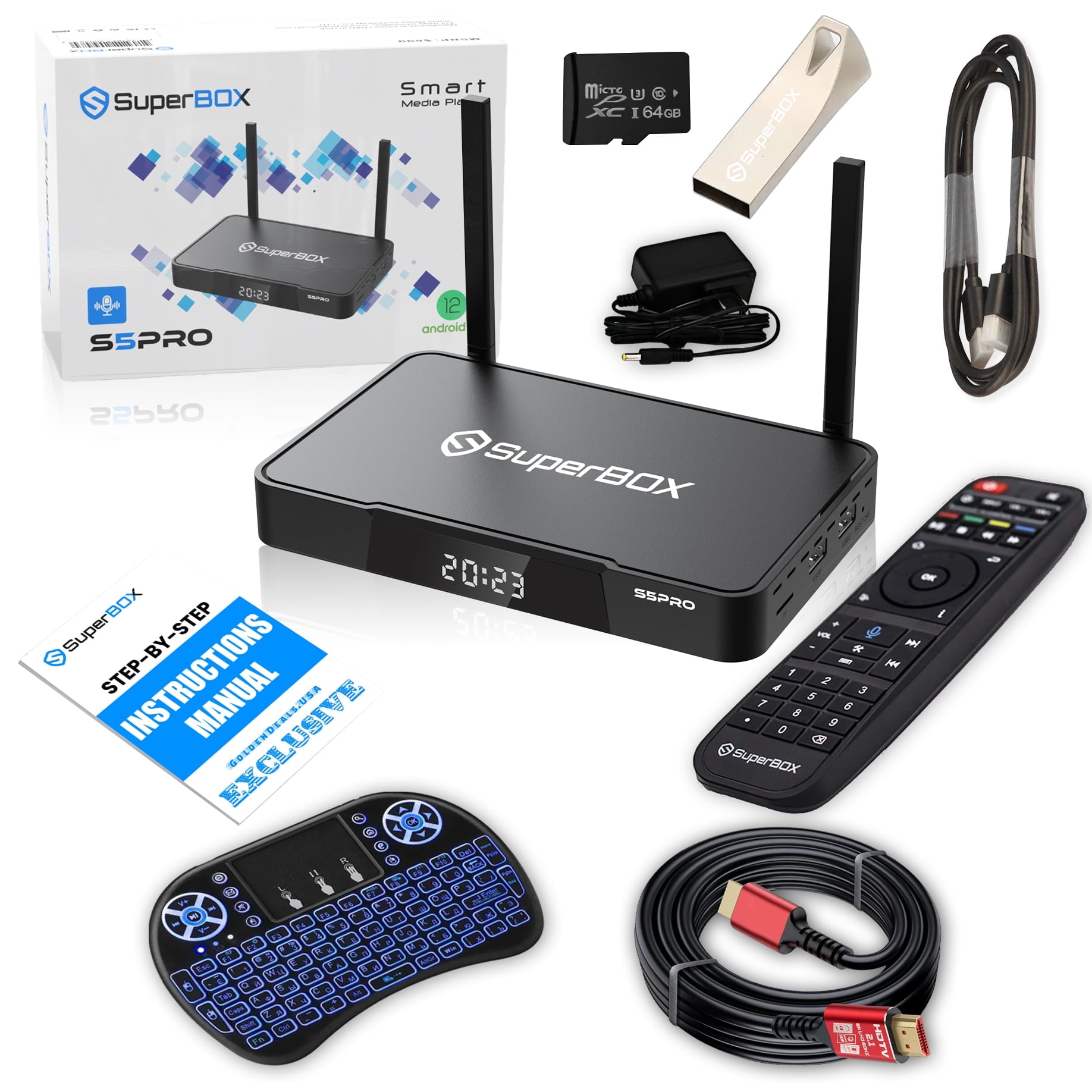 SuperBox S5 Pro Premium Edition Bundle Deal | 2025 Model | Bonus 8K ...