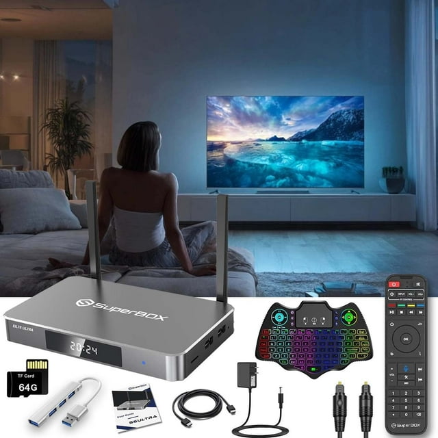 SuperBox S6 Elite Ultra 2024-2025 TV Box: 4GB RAM + 128GB Storage, 6K ...