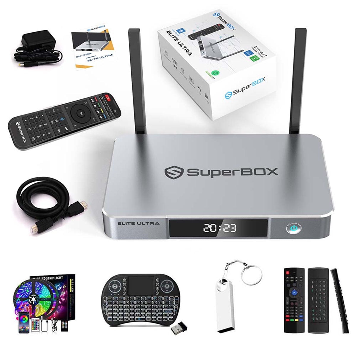 SuperBox S6 Elite Ultra 4g Ram 128g Storage with Newly Updated Voice Command Remote and keypads ...