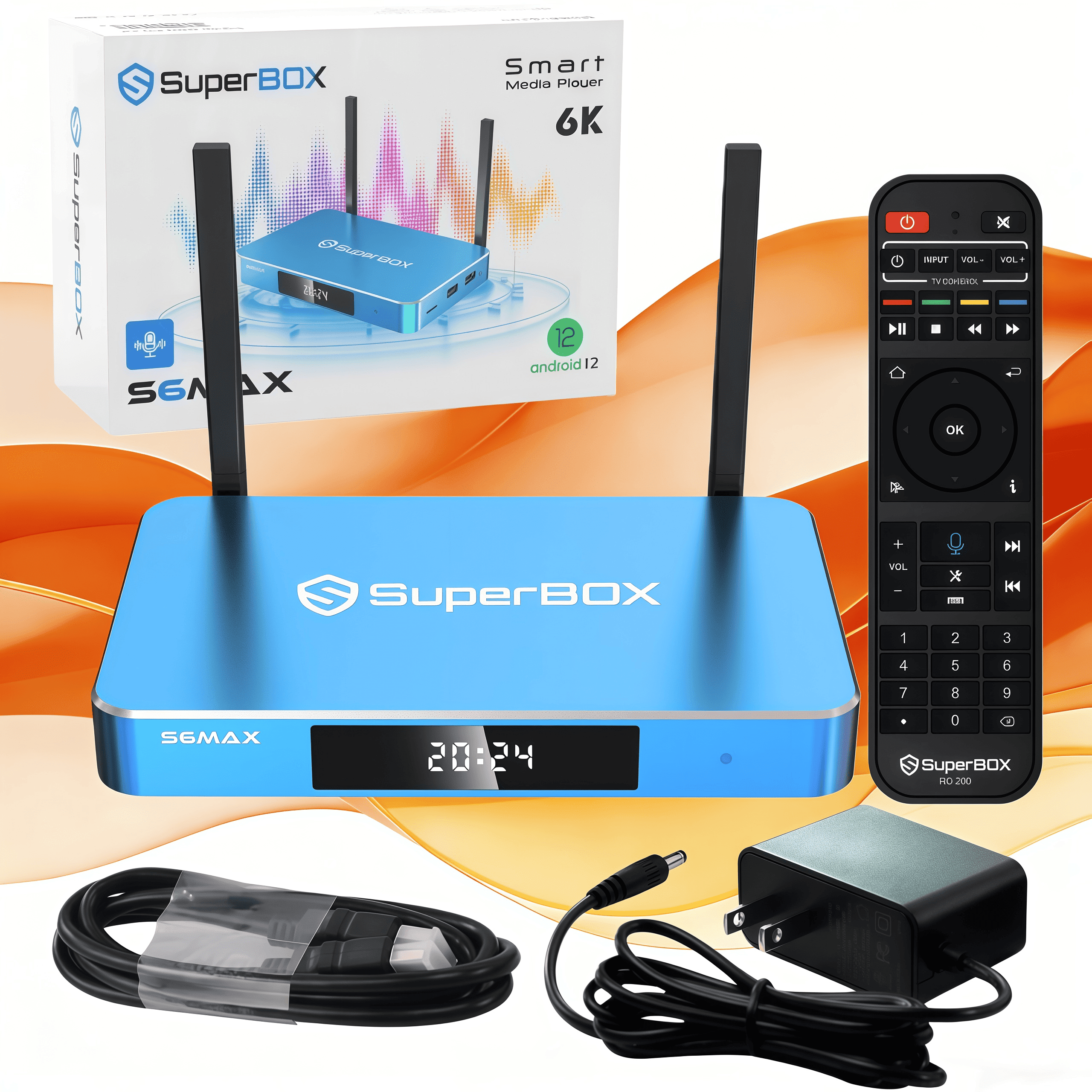 SuperBox S6 M-ax Fully Loaded, 4GB RAM+64GB ROM, Super box S6Max ...