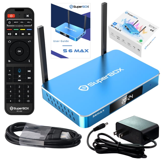 SuperBox S6 MAX 2025 Newest Pack,4G+64G Powerful Smart Box,Time Shift ...